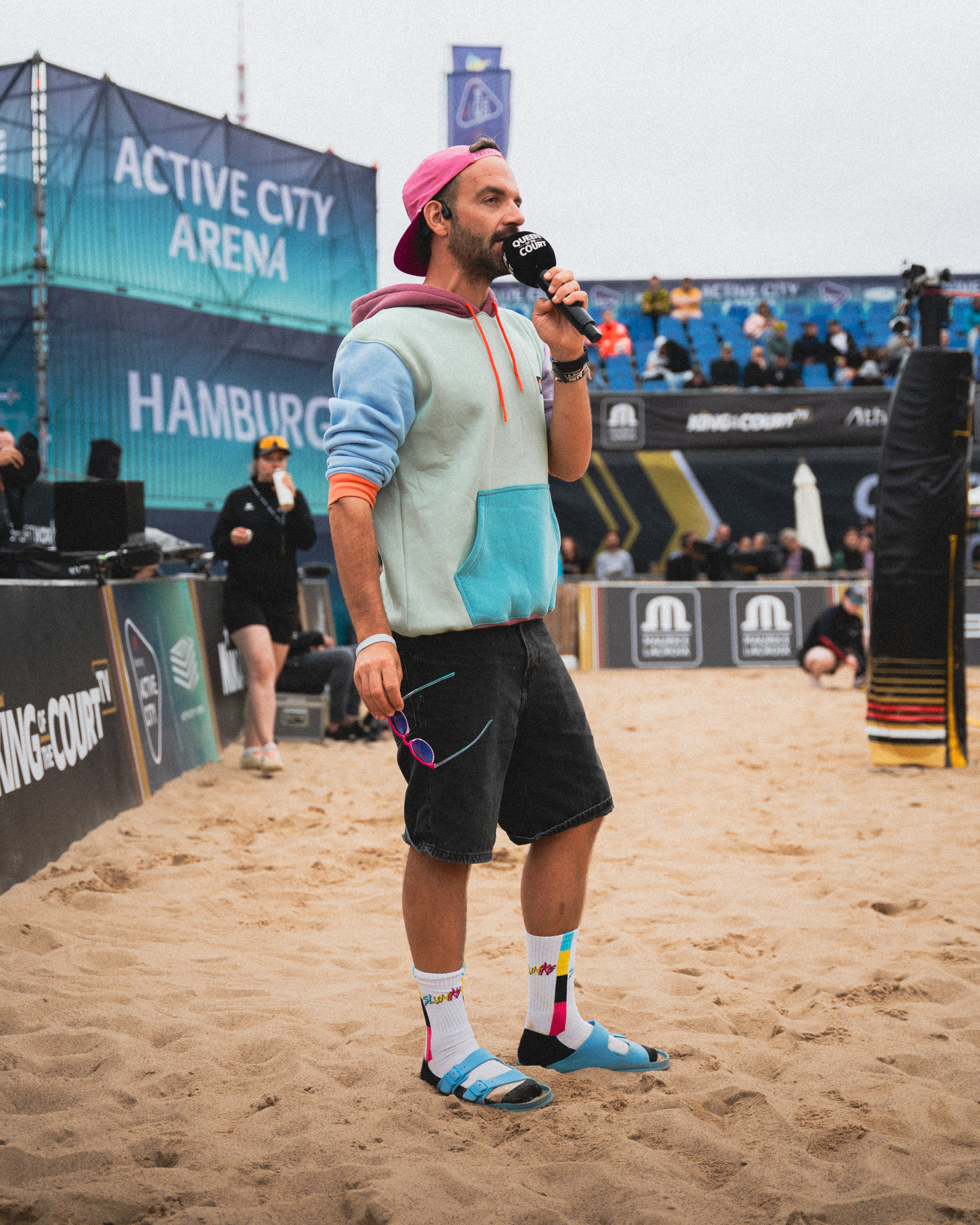 Slunks color block hoodie – Beachvolley Merch